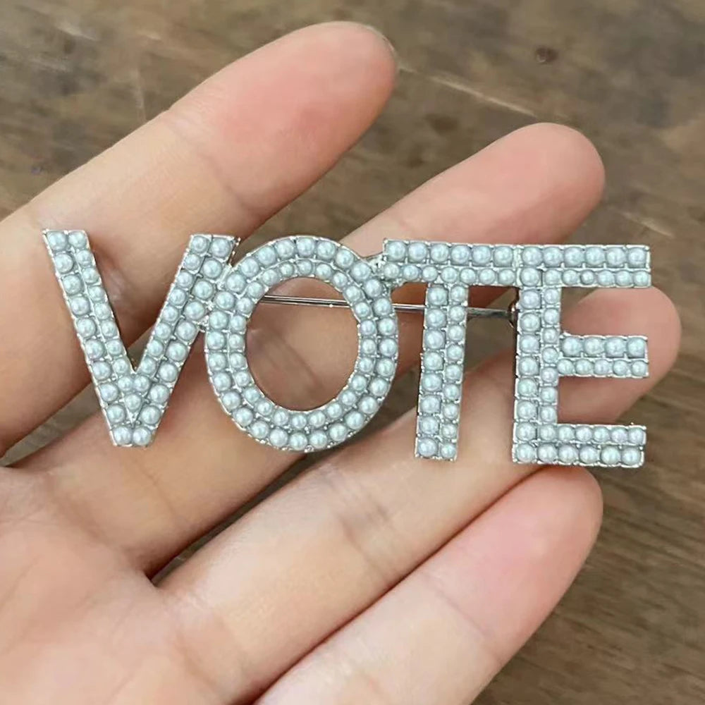 AKA 💕💚 All Pearl VOTE Brooch – Alabaster Box Boutique